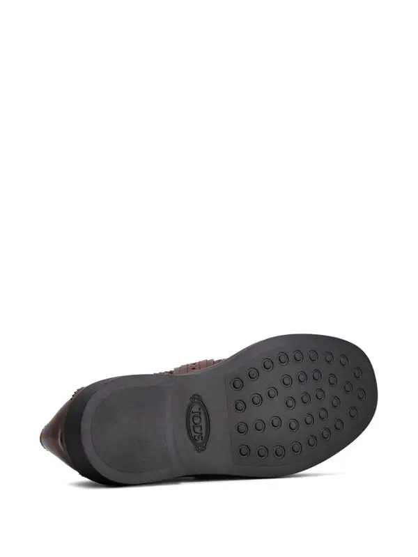 TOD'S Leather Brogue Shoes - Brown