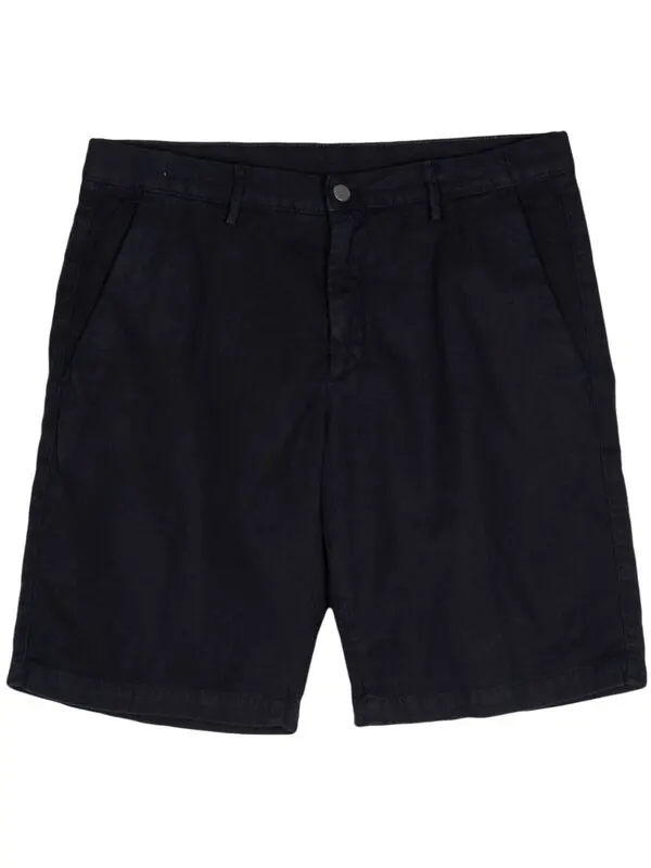 Massimo Alba Vela Pleat-detail Shorts - Blue