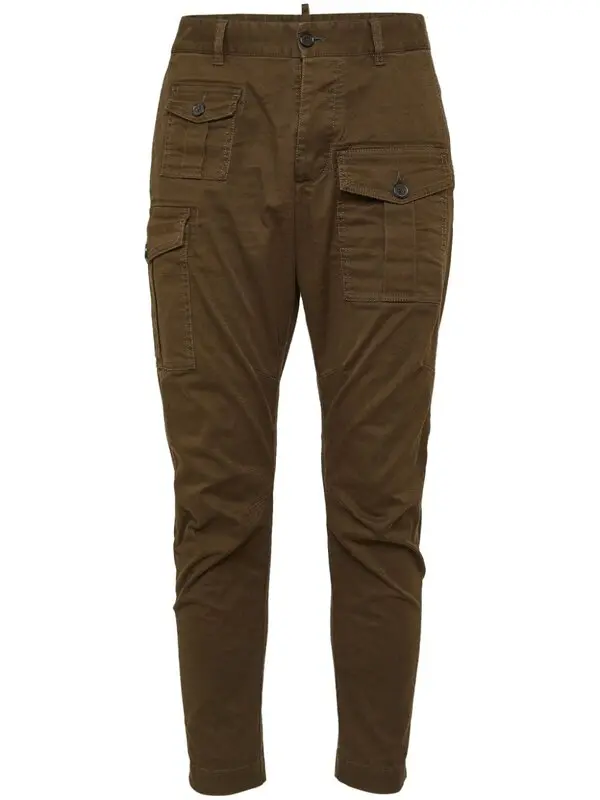 Dsquared2 Tapered Cargo Trousers - Brown