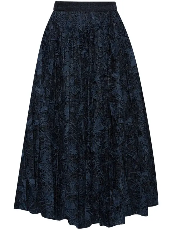 Oscar De La Renta Lace-detailing Midi Skirt