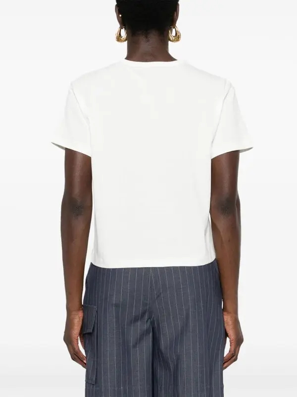 A.p.c. Logo Cropped T-shirt - White