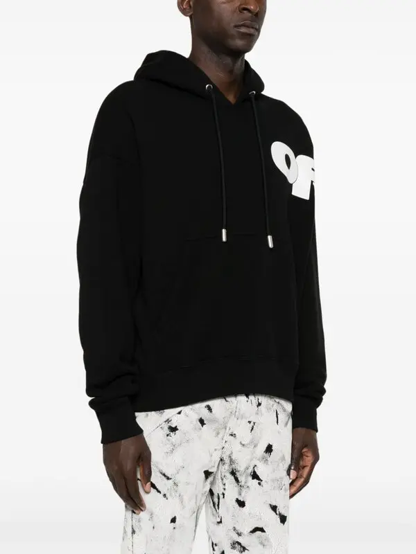 Off-White Shared Logo Cotton Hoodie