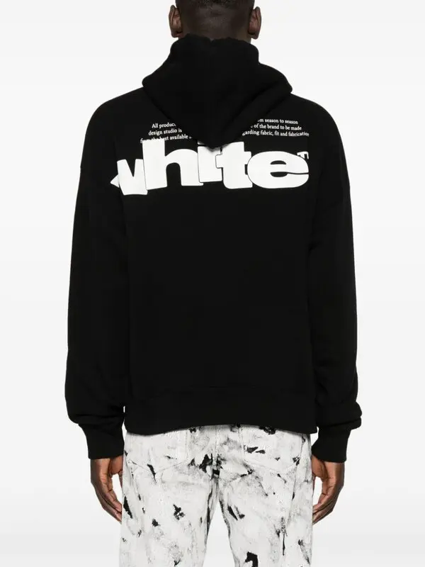 Off-White Shared Logo Cotton Hoodie
