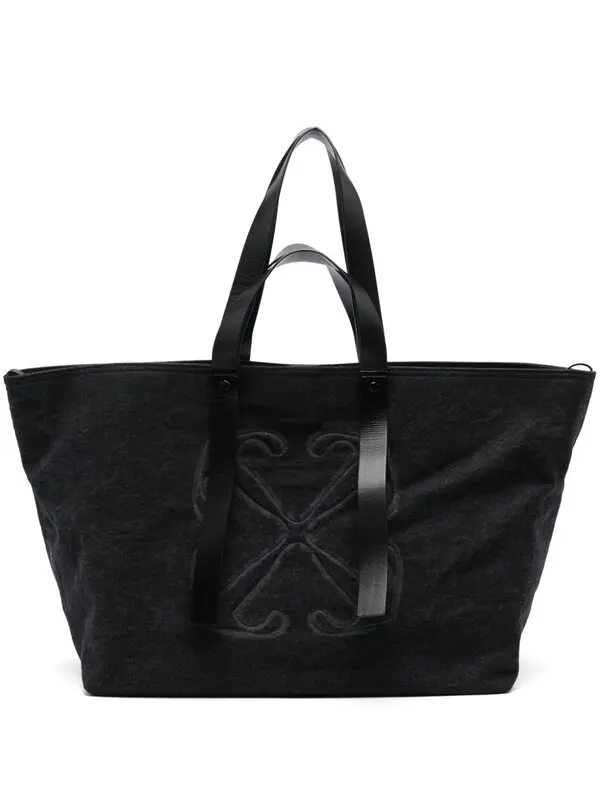 Off-White Large Denim Tote Bag