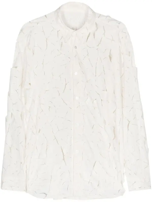 POST ARCHIVE FACTION Cut-out Detail Long-sleeve Shirt