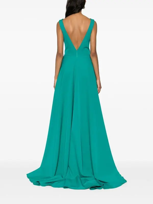 ATU BODY COUTURE Pleated Maxi Dress - Green