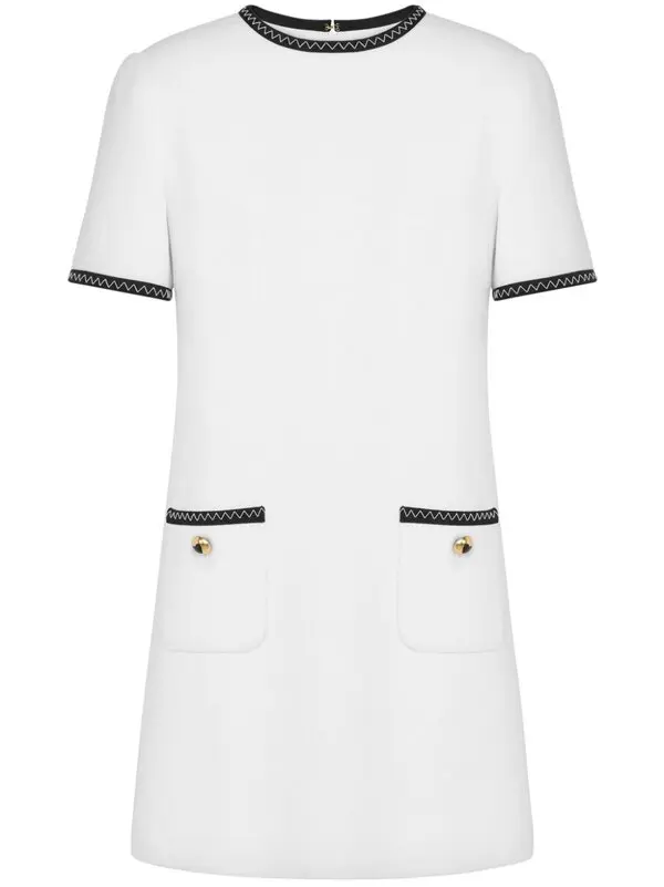 Moschino Contrasting-trim Mini Dress