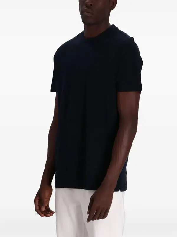 BOSS Crew-neck Cotton T-shirt - Blue