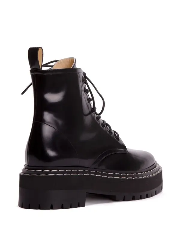 Proenza Schouler Leather Lace-up Boots