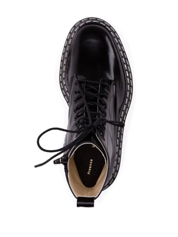 Proenza Schouler Leather Lace-up Boots