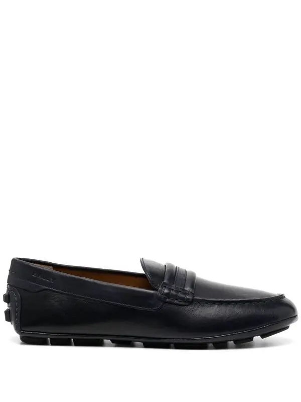 Bally Kerbs Leather Loafers - Blue