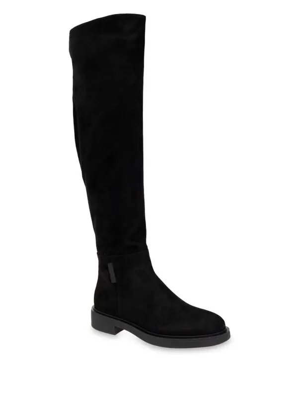 GIANVITO ROSSI Lexington Leather Boots - Black