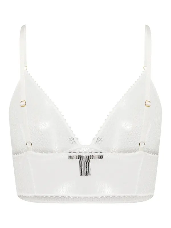 Kiki De Montparnasse Triangle-cup Crochet Bra - White