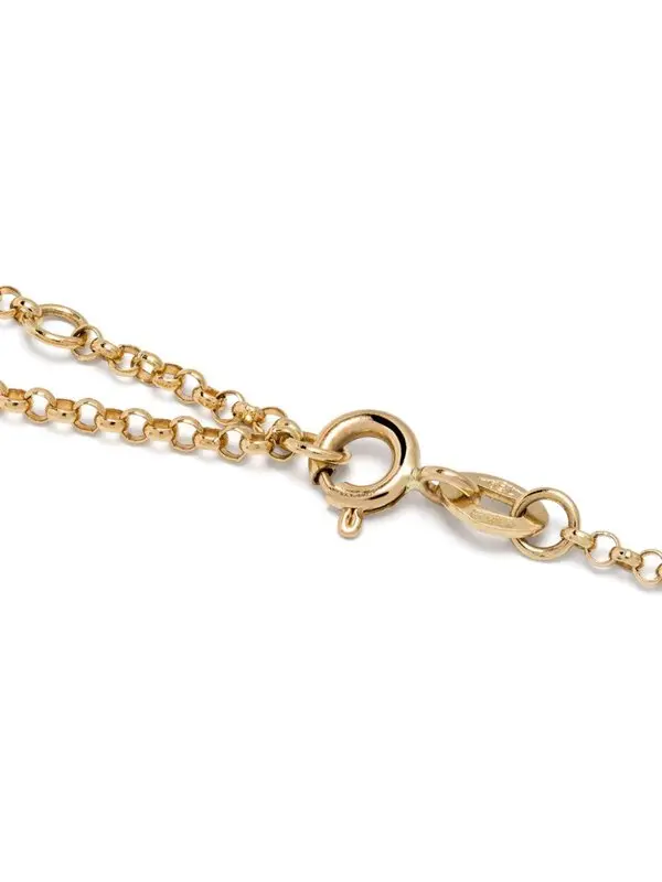 LEANDRA 18k Yellow Emerald And Diamond Pendant Necklace