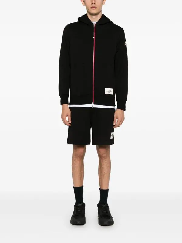 Moncler Appliqué Logo Zip Hoodie