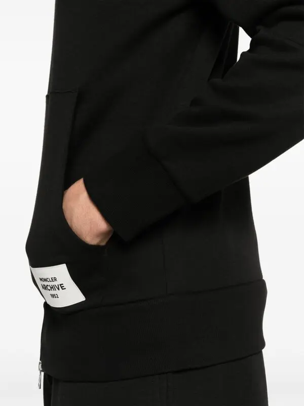 Moncler Appliqué Logo Zip Hoodie