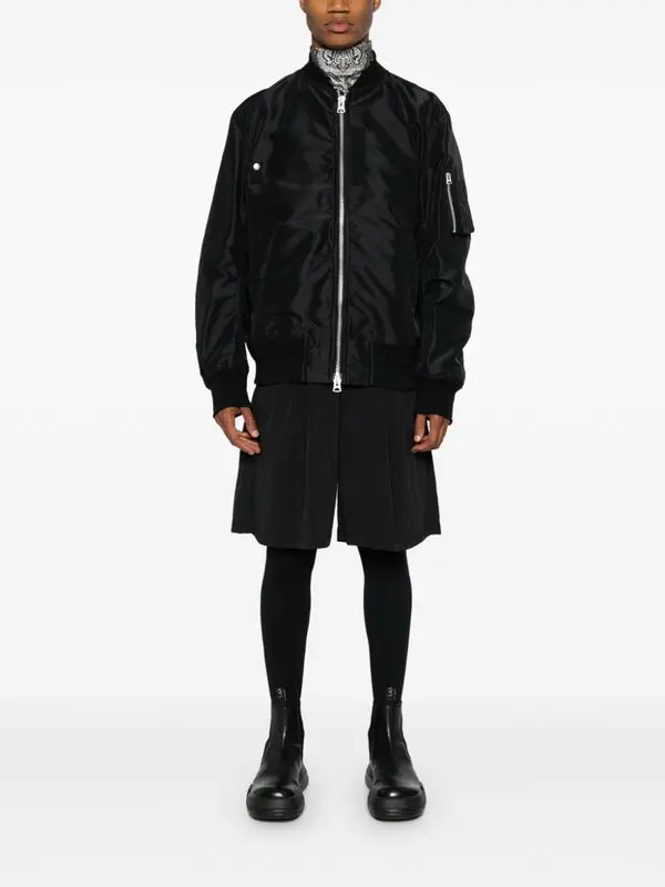 Sacai Zip-up Bomber Jacket - Black