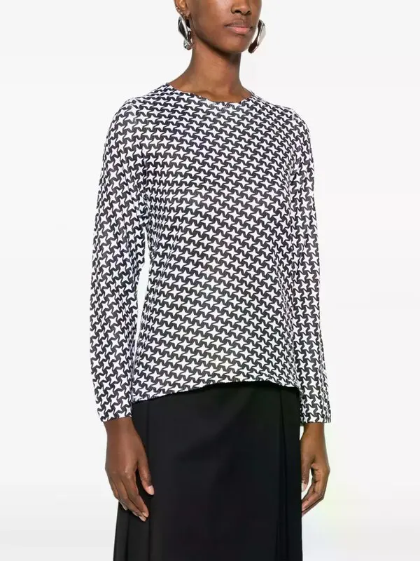 Comme Des Garçons Star-print Knitted T-shirt