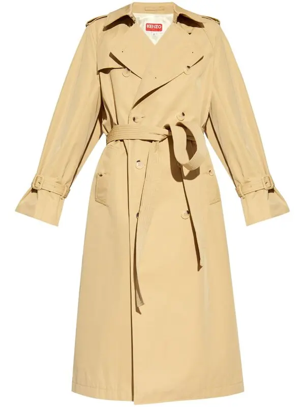 Kenzo Cut-out Double-breasted Trench Coat