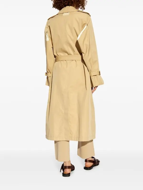 Kenzo Cut-out Double-breasted Trench Coat