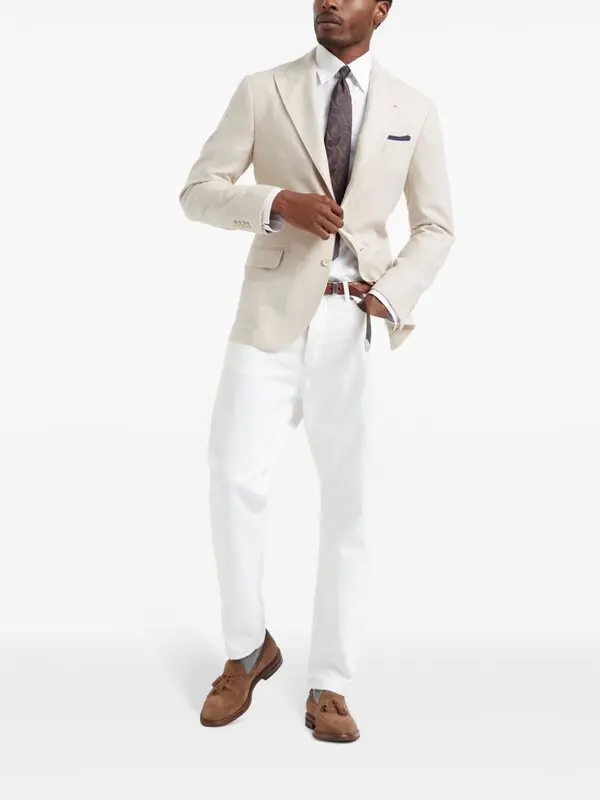 Brunello Cucinelli Single-breasted Wool Blazer