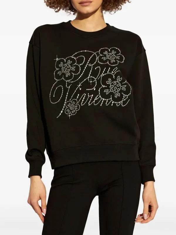 Kenzo Rhinestone Logo Sweatshirt - Black