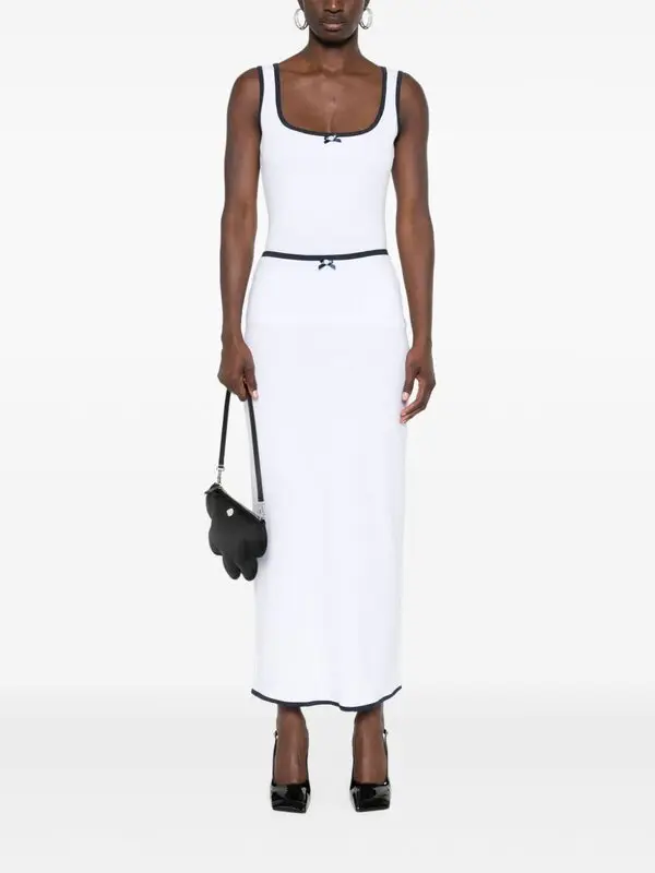 ROWEN ROSE Contrast-trim Maxi Skirt