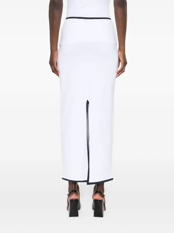 ROWEN ROSE Contrast-trim Maxi Skirt