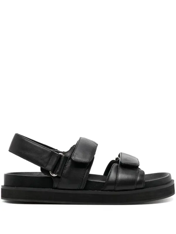 Senso Zina Leather Sandals - Black