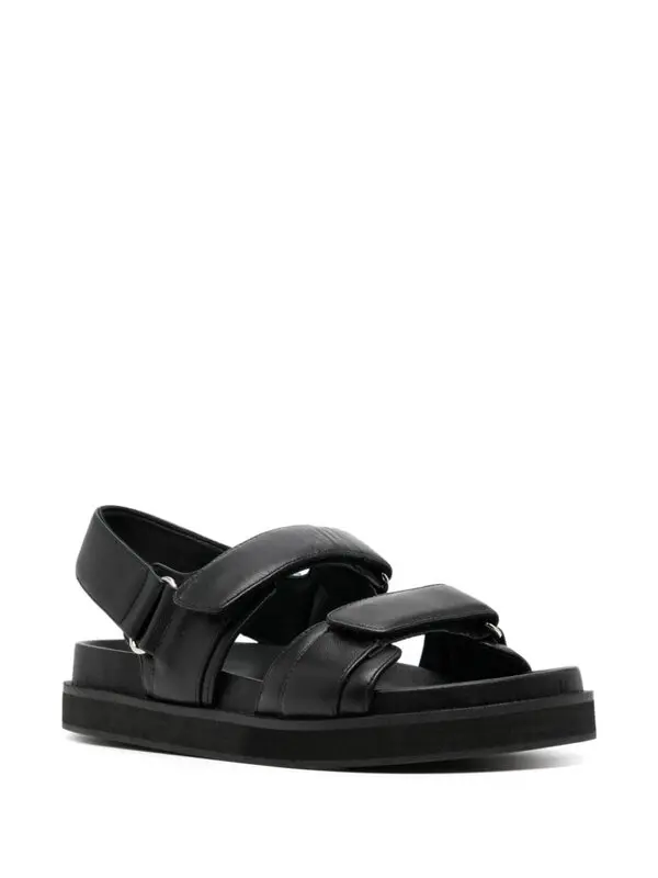 Senso Zina Leather Sandals - Black