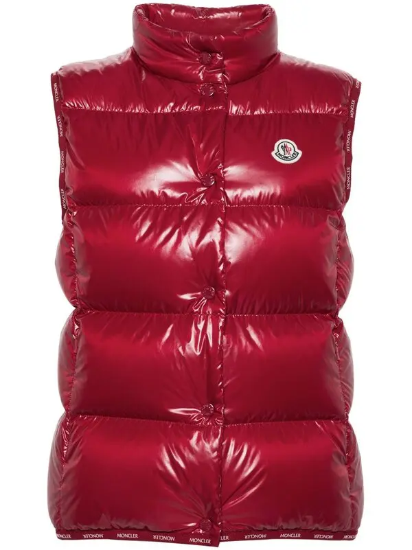 Moncler Badia Padded Gilet - Red