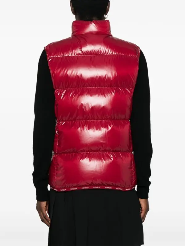 Moncler Badia Padded Gilet - Red