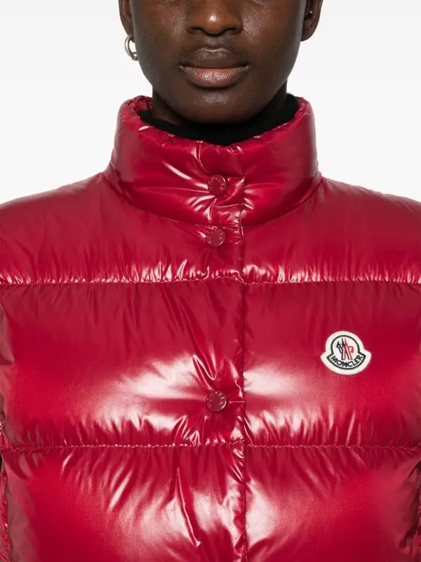 Moncler Badia Padded Gilet - Red