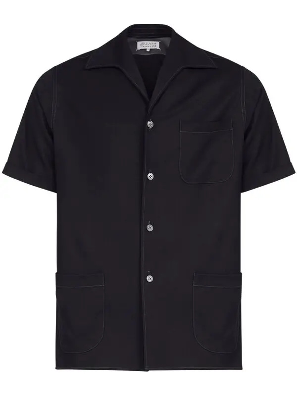 MAISON MARGIELA Short-sleeve Wool Shirt