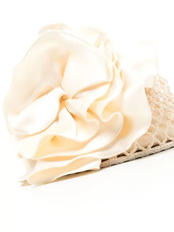 Magda Butrym Devana Floral-appliqué Mini Bag - Neutrals