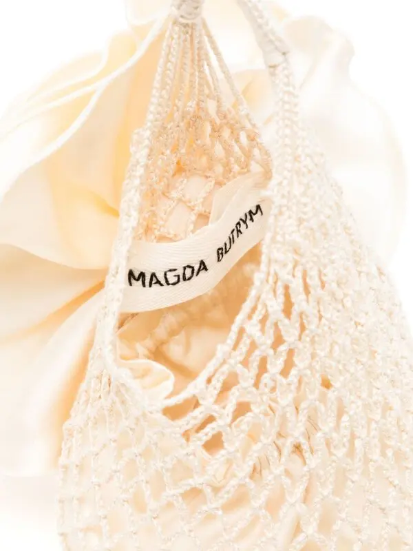 Magda Butrym Devana Floral-appliqué Mini Bag - Neutrals