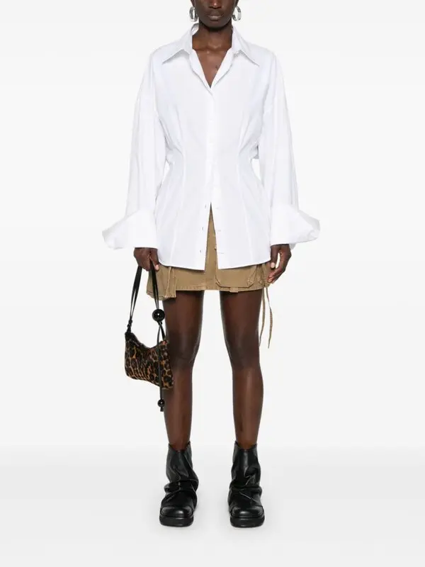 Attico Cotton Poplin Shirt - White