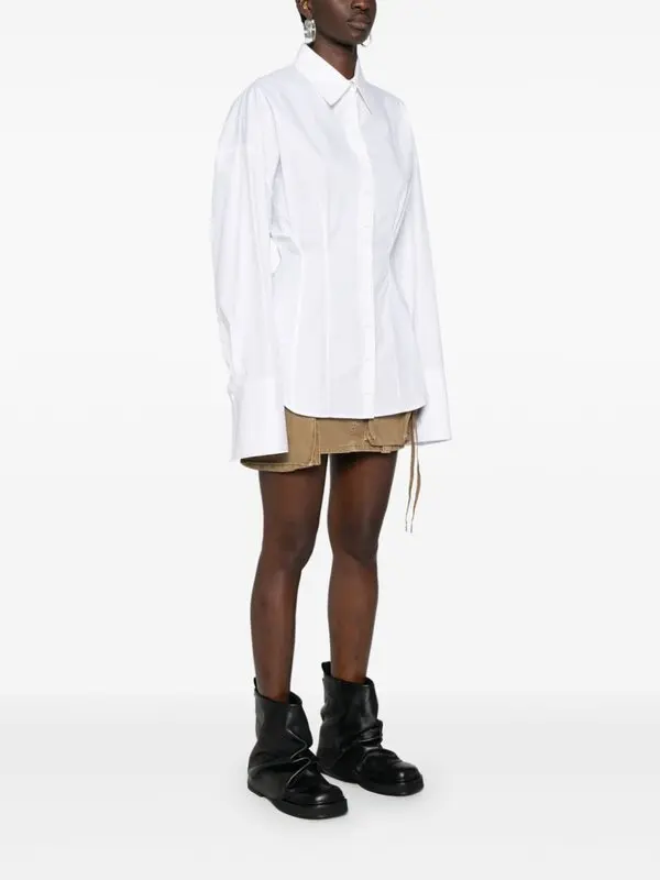 Attico Cotton Poplin Shirt - White