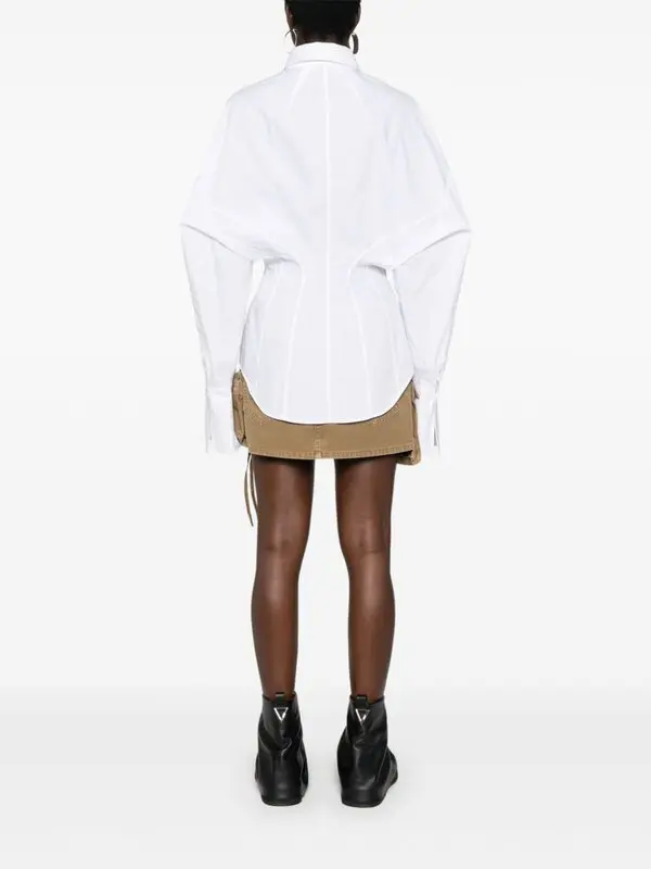 Attico Cotton Poplin Shirt - White