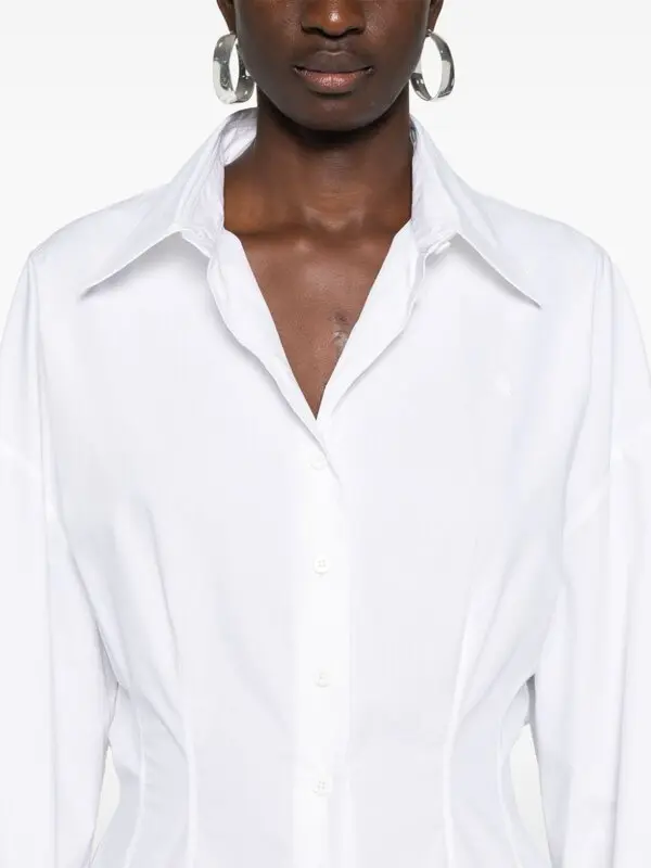 Attico Cotton Poplin Shirt - White