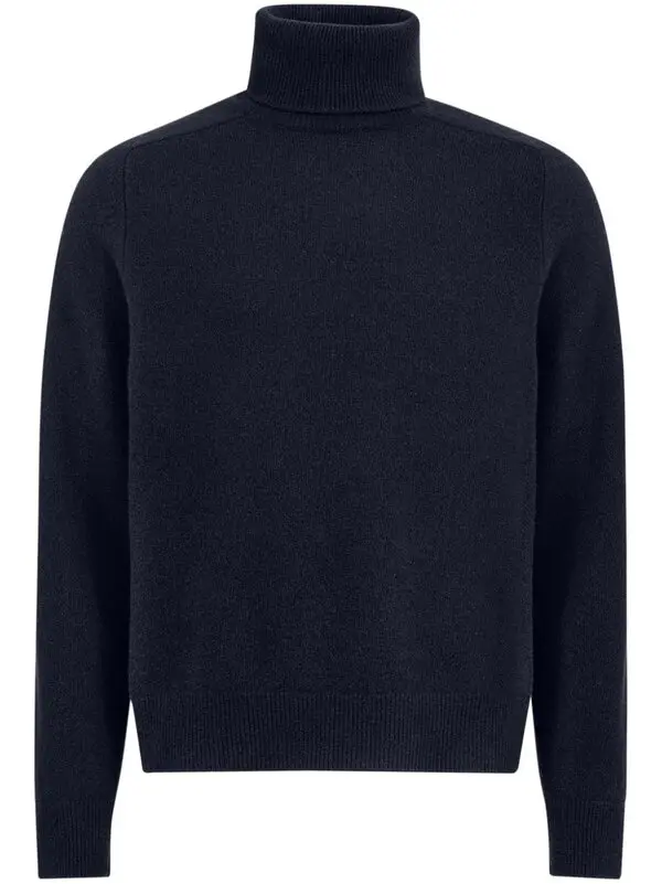 MAISON MARGIELA Roll-neck Wool Jumper - Blue
