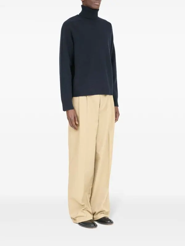 MAISON MARGIELA Roll-neck Wool Jumper - Blue
