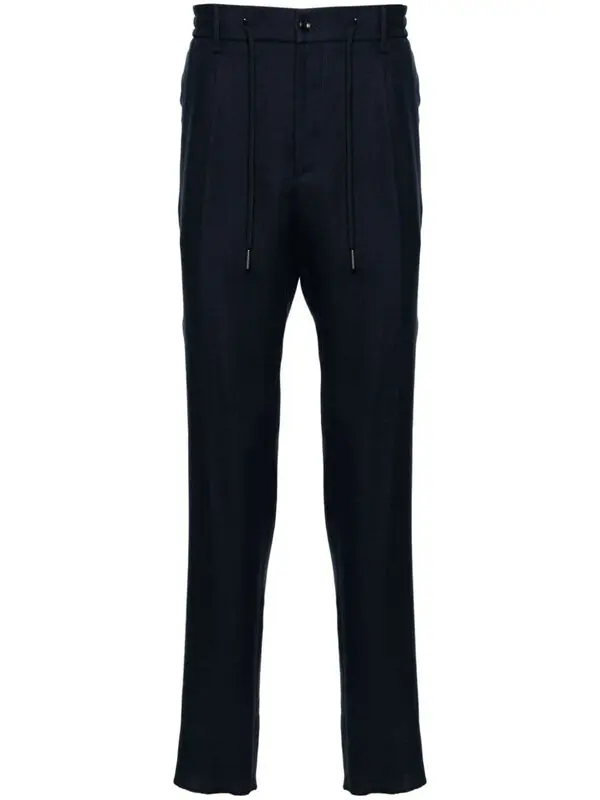 Tagliatore Newman Tapered Trousers - Blue