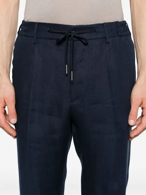 Tagliatore Newman Tapered Trousers - Blue