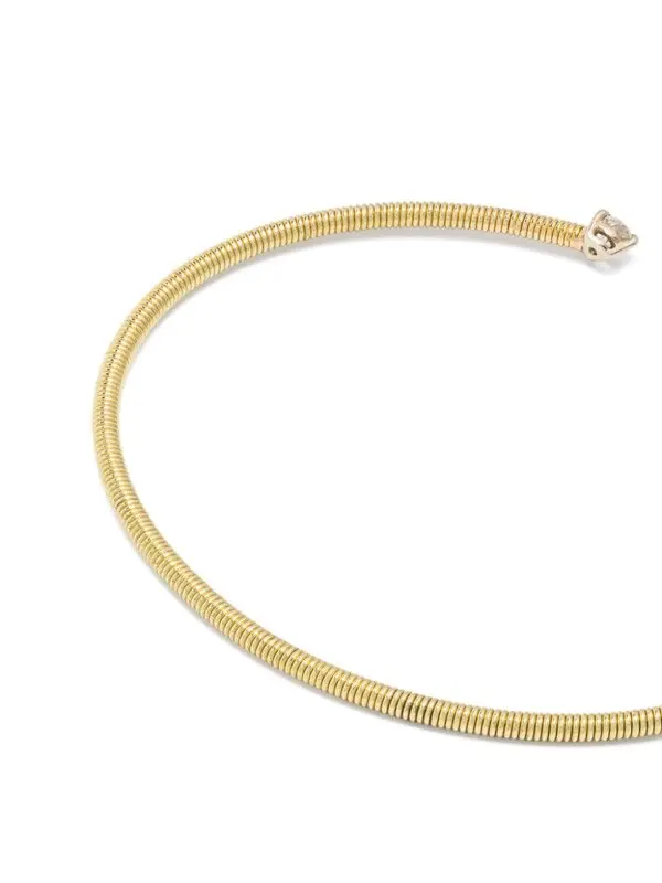 LEANDRA 18kt Yellow Diamond Cuff Bracelet