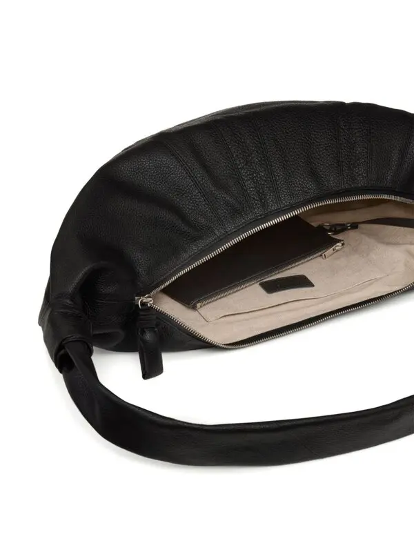 LEMAIRE Large Croissant Leather Shoulder Bag - Black