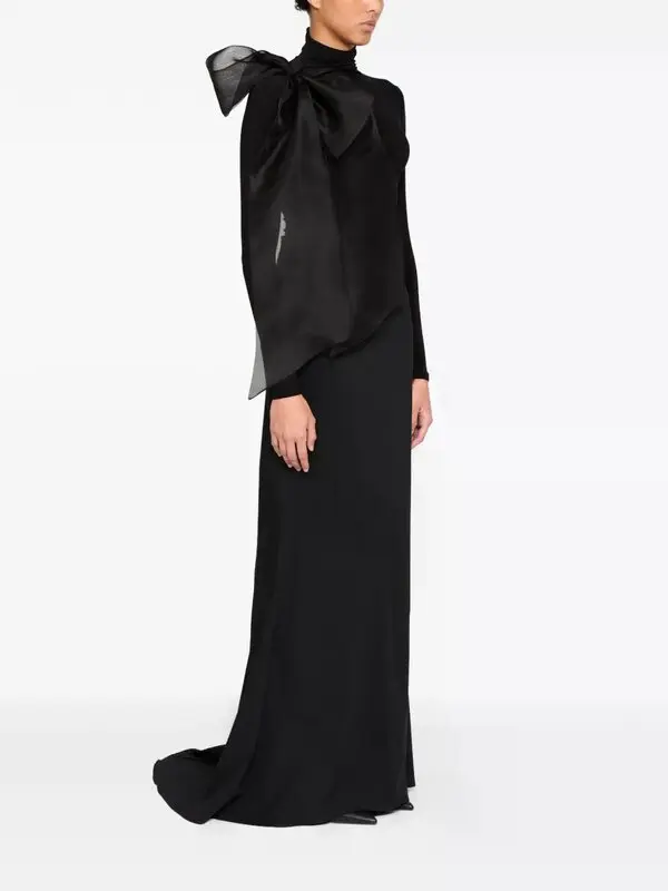ATU BODY COUTURE Bow-detail Blouse - Black