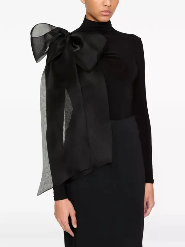 ATU BODY COUTURE Bow-detail Blouse - Black