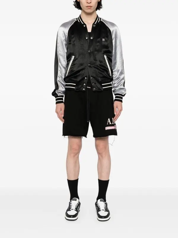 Amiri Logo-embroidered Cotton Shorts