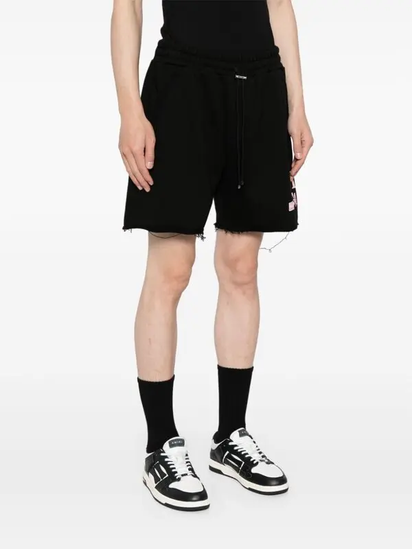 Amiri Logo-embroidered Cotton Shorts